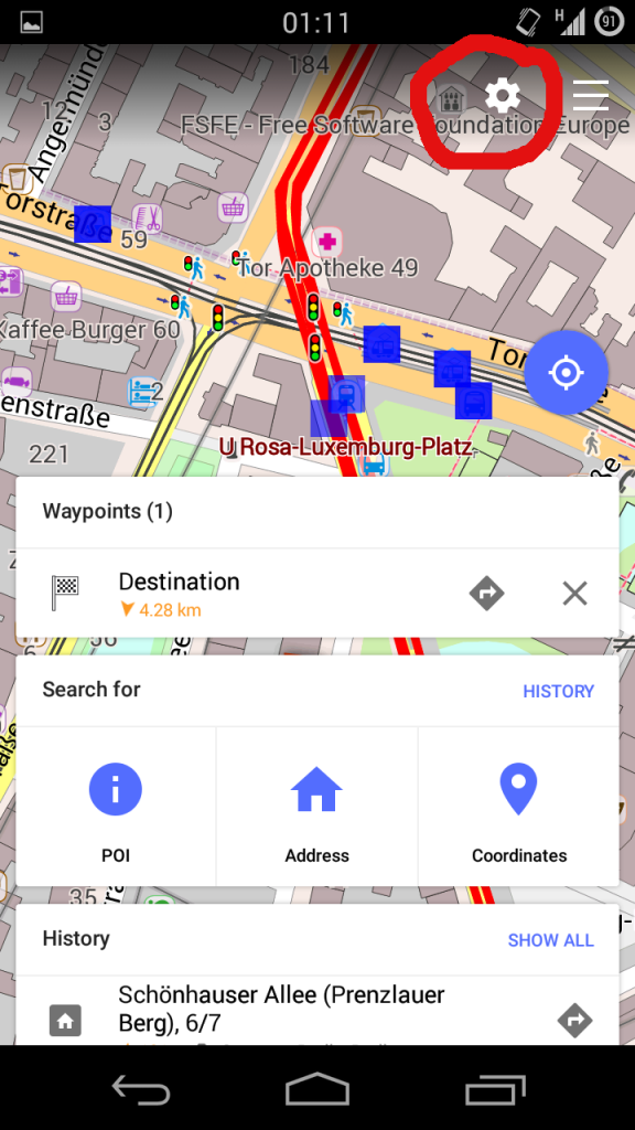 OpenStreetMap editing “to go” – adding locations to OSM with Android – Dreierlei